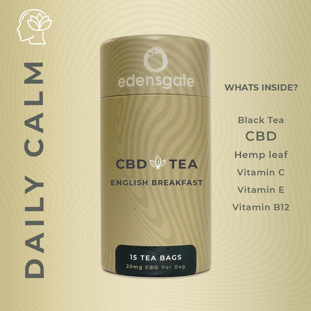 CBD English Breakfast Tea - 300mg - Edens Gate